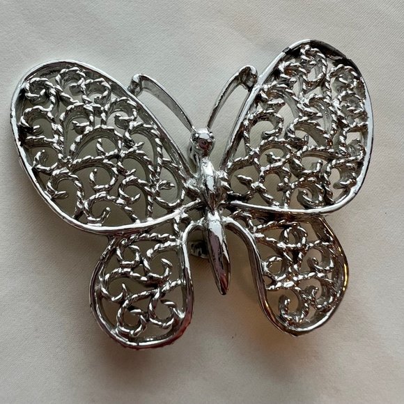 Gerry'S | Jewelry | Silver Tone Signed Gerrys Butterfly Costume Estate ...